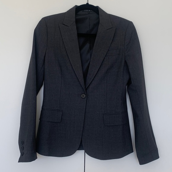 Theory | Jackets & Coats | Theory Gray Blazer | Poshmark